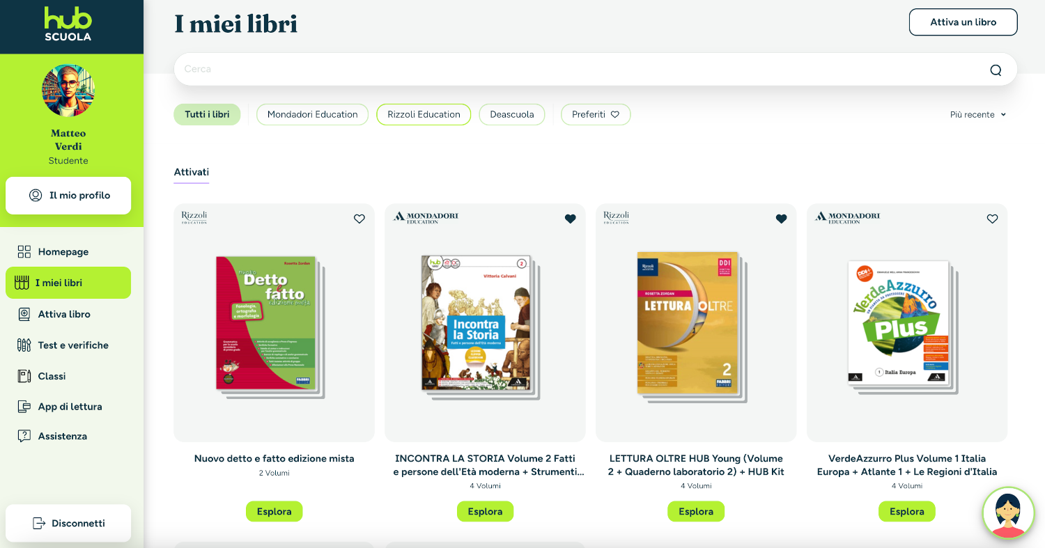 Attivare i contenuti digitali gratuiti su HUB Scuola – Assistenza HUB ...