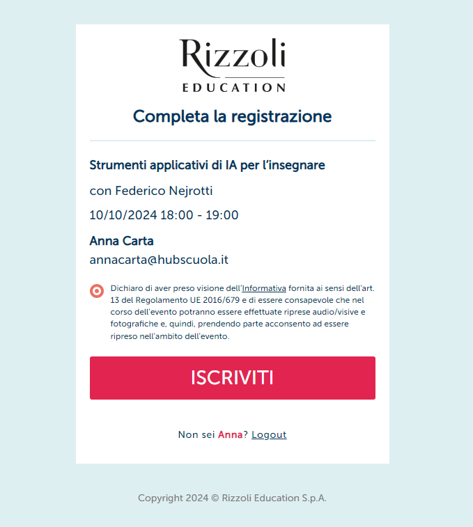 Webinar ed Eventi – Assistenza HUB Scuola